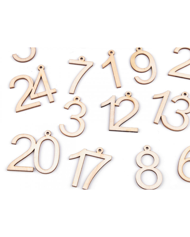 Numere din lemn pentru zi de naștere | Mimib